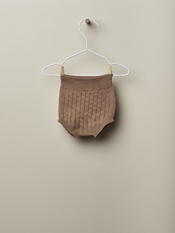 Bloomer knitted in organic cotton | LITTLE LOVE - V24.04331A.08 | Wedoble