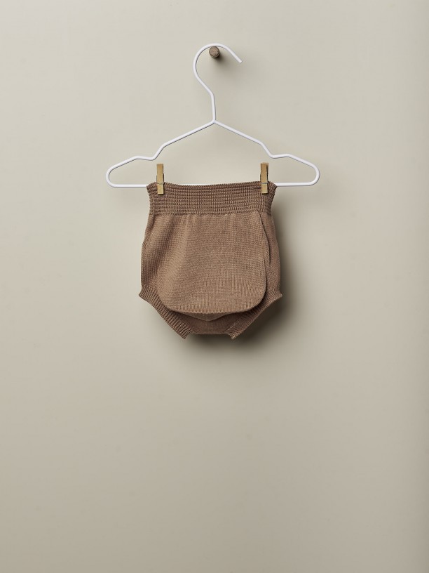 Bloomer knitted in organic cotton | LITTLE LOVE - V24.04331A.08 | Wedoble